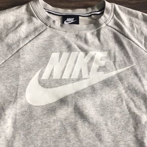 Nike | Sweaters | Light Grey Nike Crew Neck Pull Over Size S | Poshmark